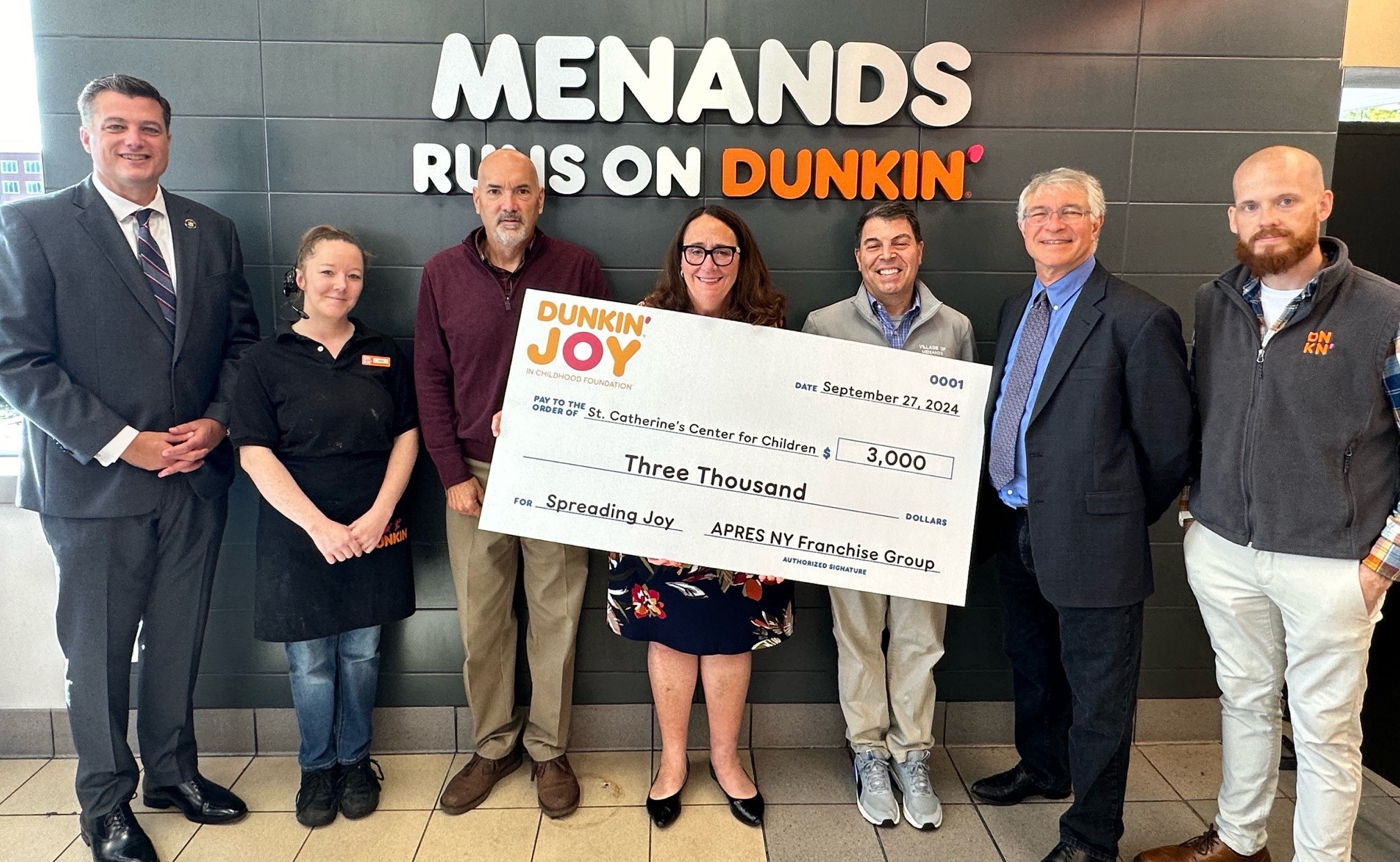 Dunkin’ restaurant in Menands commemorates grand reopening with ...