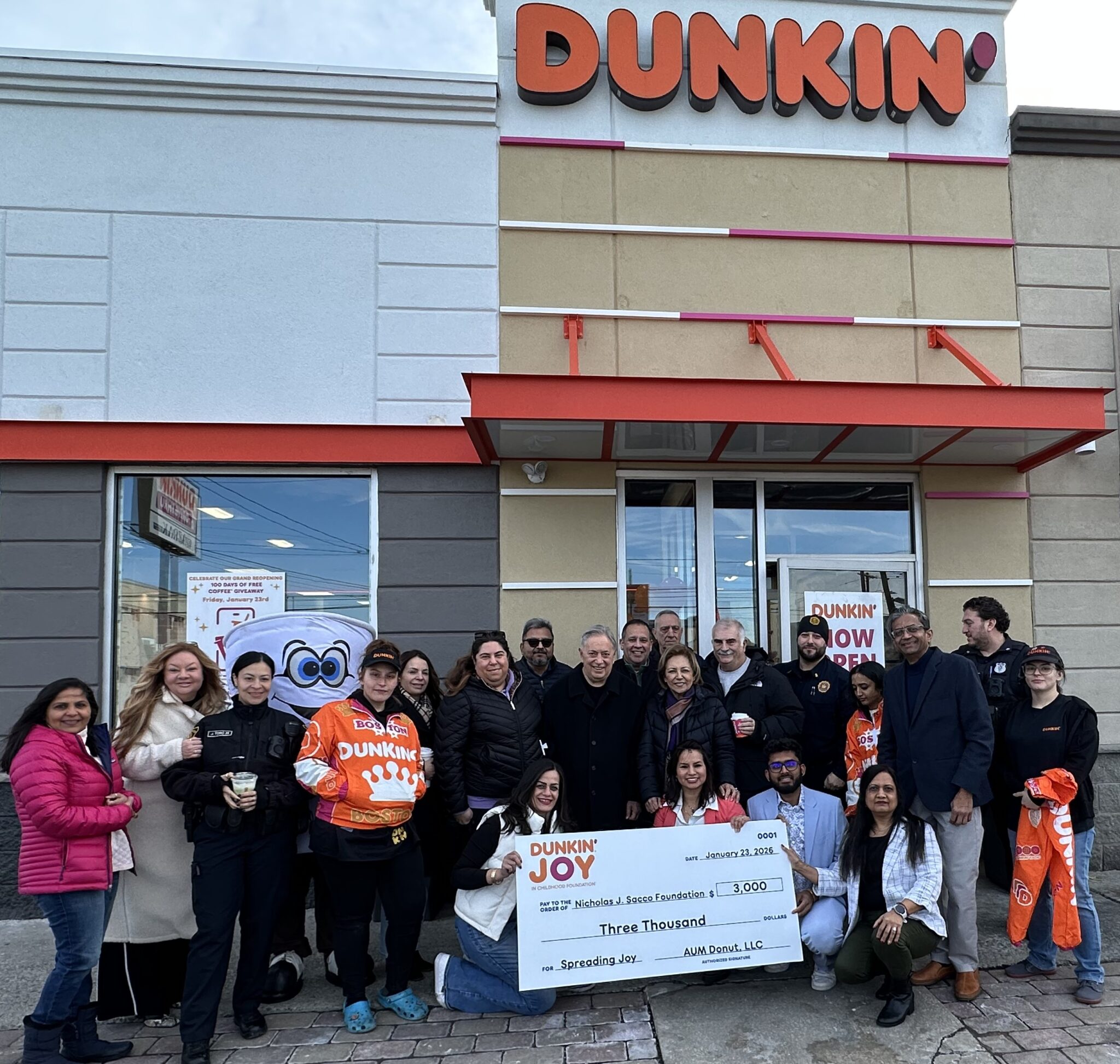 Dunkin’ restaurant in North Bergen celebrates grand reopening with ...